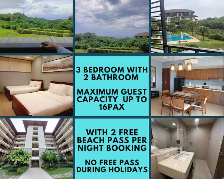 3 Br / 2ba - Anvaya Cove Courtyard Unit - Bataan