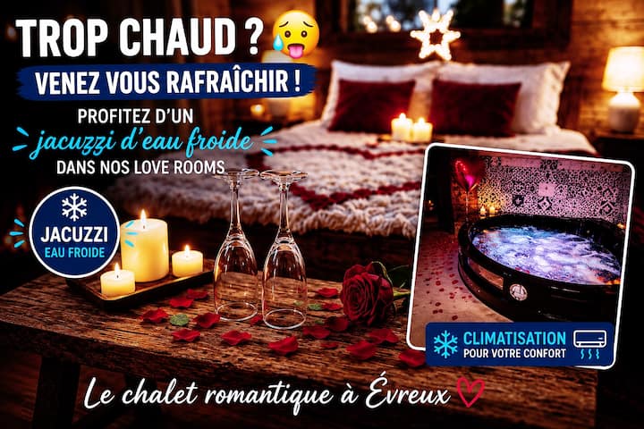 Chalet Romantique Spa & Ciné Privé / 5 Min Centre - Évreux
