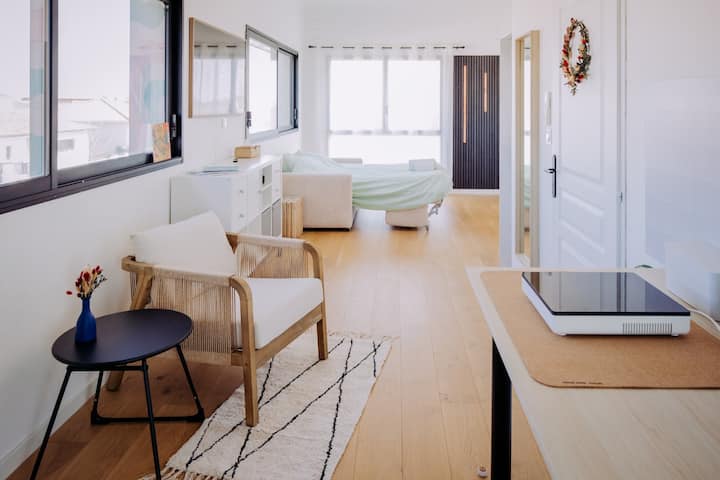 Joli Studio 10 Min Du Meett Et 15 Min Aéroport - Aéroport de Toulouse-Blagnac (TLS)