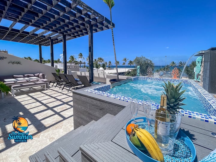 3 Level Penthouse/hot Tub/ocean View/walkable Shop - Punta Cana