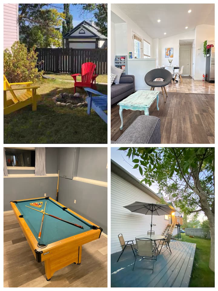 Pets Friendly Entire House Pool/foosball/fire Pit - Calgary