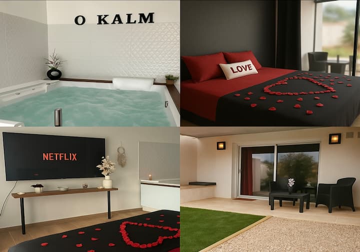 Love Room Avec Balnéo 4 Places & King Size - Aubagne