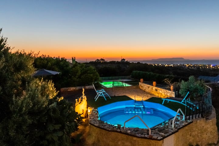 Irene Stone Villa - Private Pool - Sleeps 6 - Hersonissos