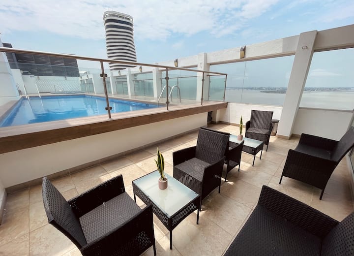 Puerto Santa Ana Junto Al Río/pool/gym/jacuzzi - 