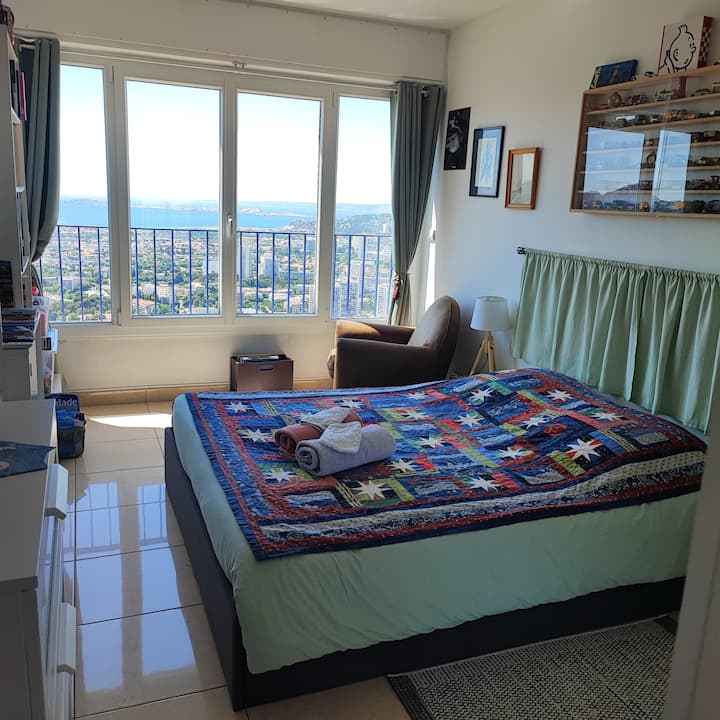 Chambre Avec Vue Imprenable Sur La Baie - Marsella, Francia
