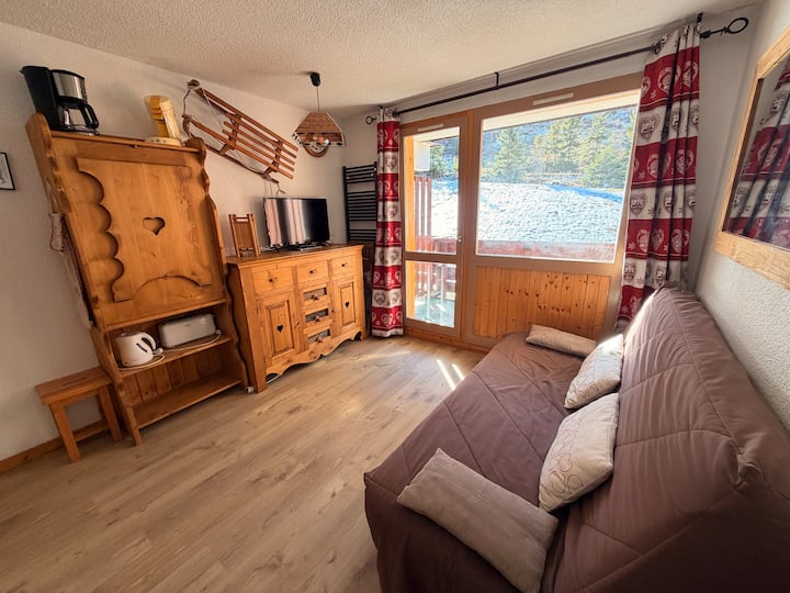 Mottaret Studio Cabine Cosy Pied Des Pistes Cimes2 - 프랑스