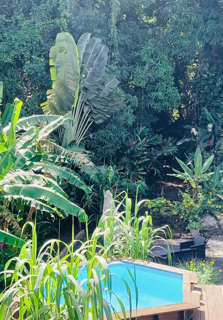 2 Gites Piscine Privée Jardin Tropical Plage 800m - Deshaies