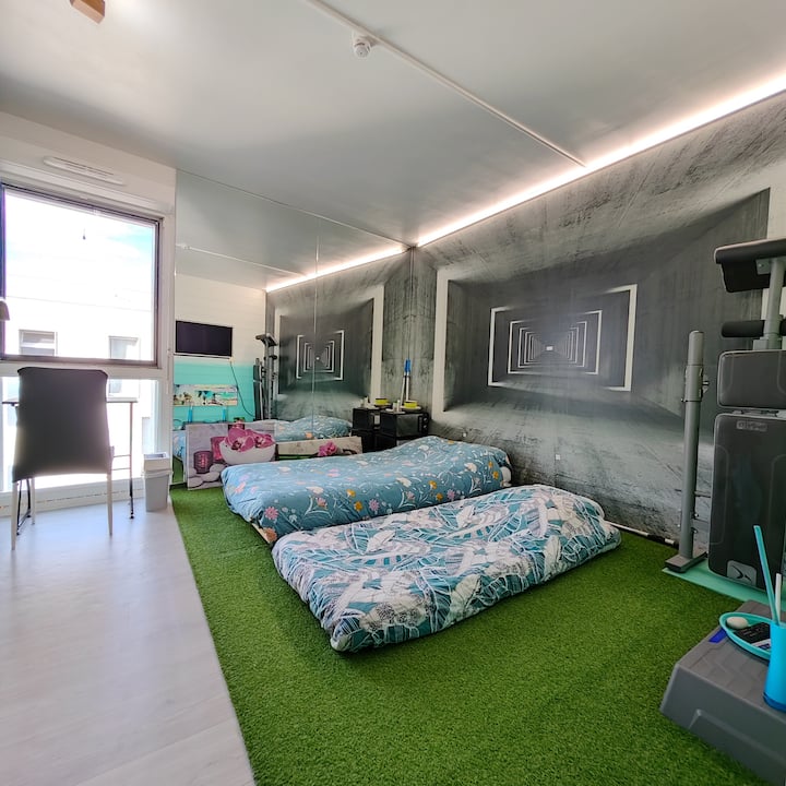 10 Min Paris Chambre Privée, Stade, Métro, Rer - Aubervilliers