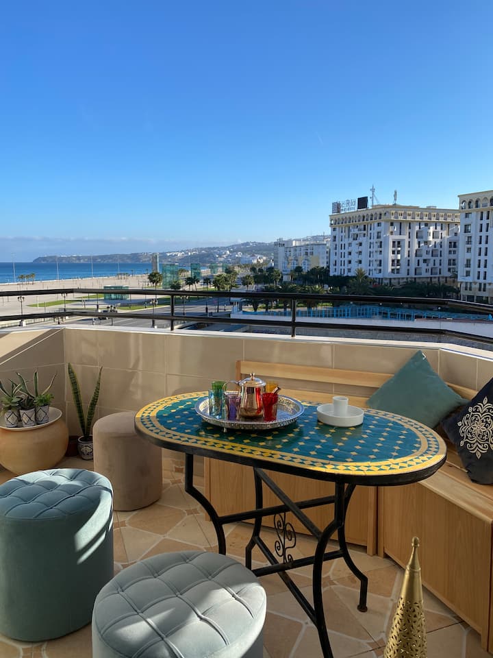 Face Mer Malabata. 2terrasses. 2 Chambres - Tangier