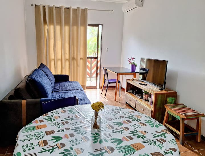 Ap 30 Metros Praia. Ar Cond, Wi-fi, Piscina, Sesc - Bertioga