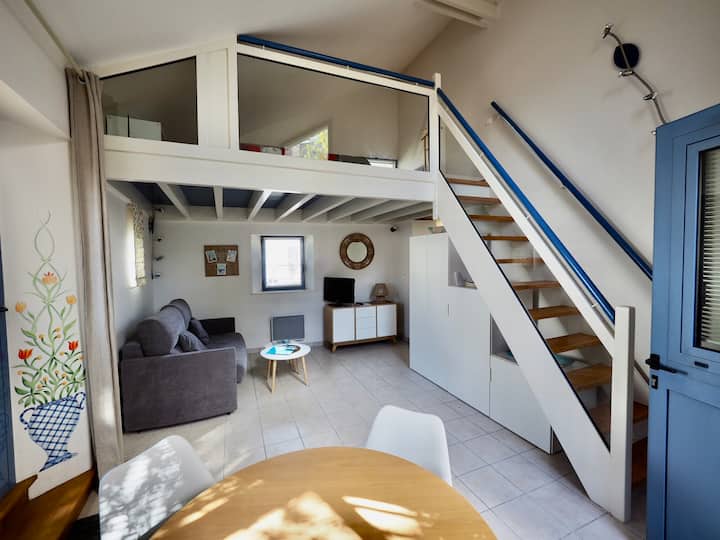 Gîte "Le Petit Bleu" Avec Jardin Au Bord De Mer - Larmor-Baden
