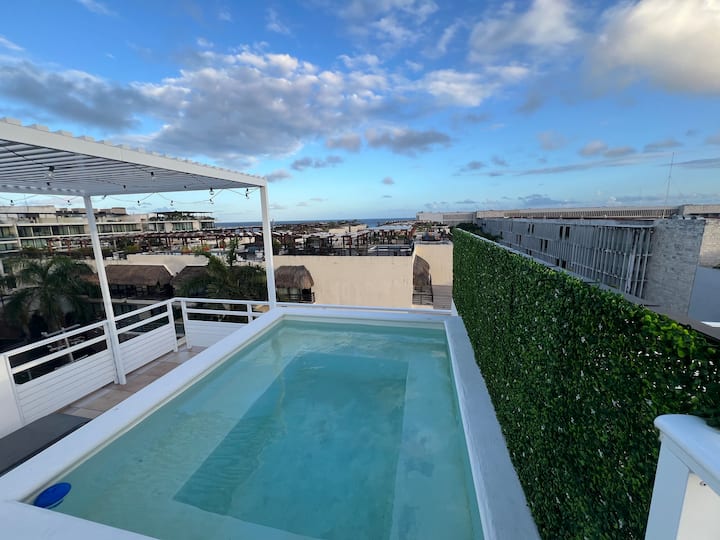 Private Rooftop Plunge Pool! 4br, Near Beach & 5th - プラヤ・デル・カルメン