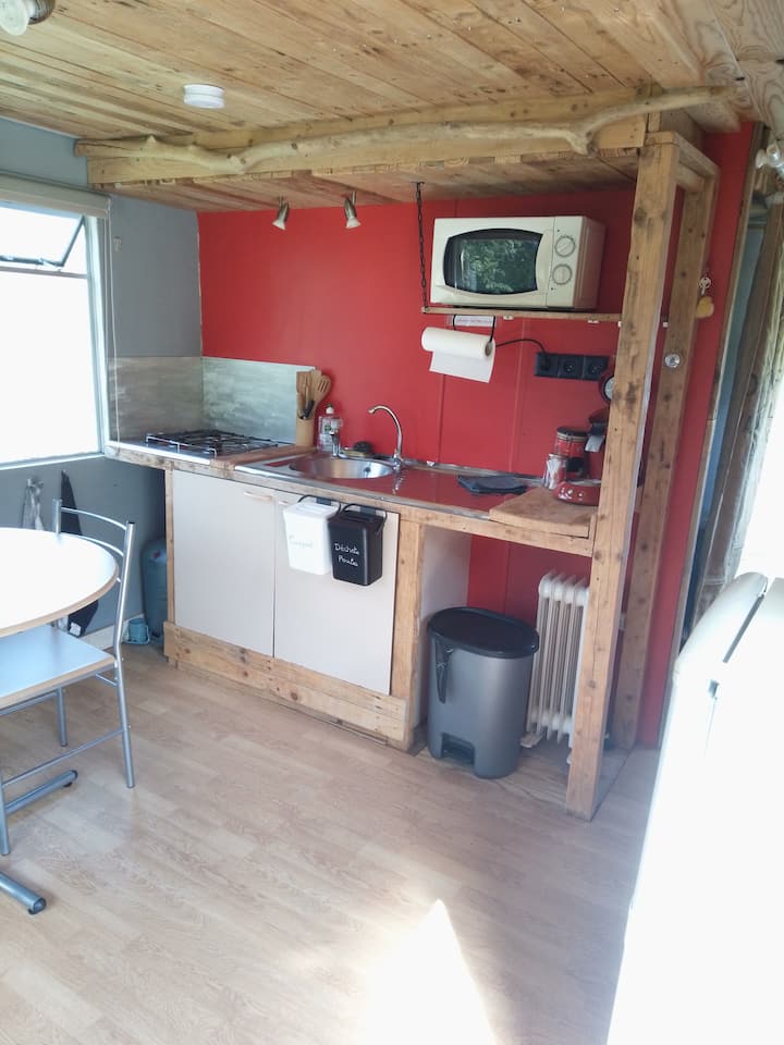 Mobil Home Type Châlet En Bois - Cantal