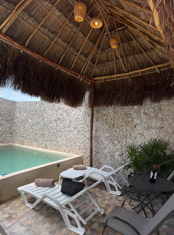 Casa Con Piscina A 10 Min Del Aeropuerto, Parking. - Mérida