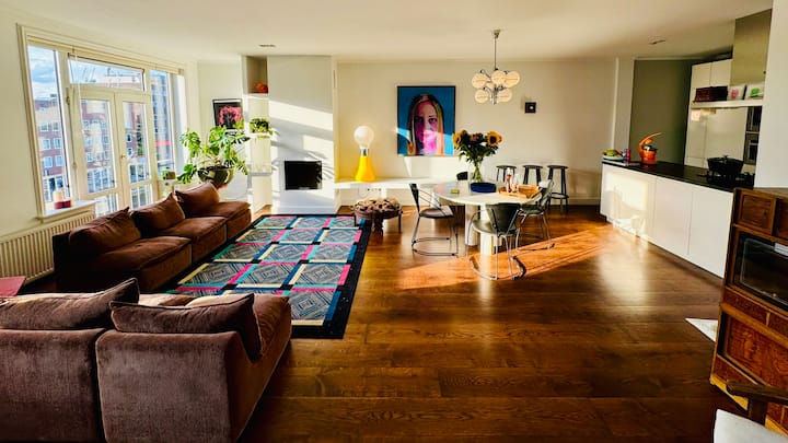 Stylish 2-story Vintage Design Apt + Roof Terrace - Ámsterdam