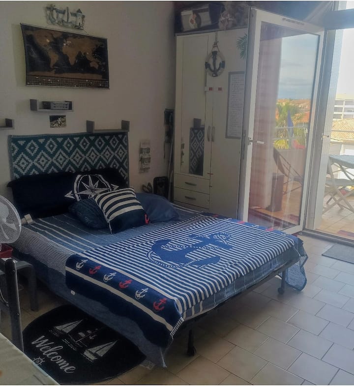 Les Palmiers/2+2 P
Plage 100 M 
Parking Gratuit - Portiragnes