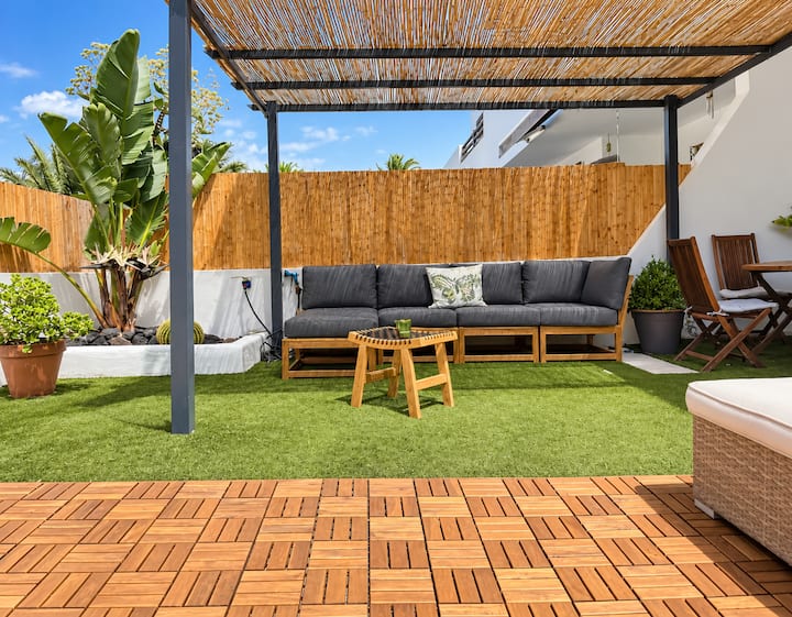 Apartamento Con Gran Terraza Privada Y Piscina. - Costa Teguise