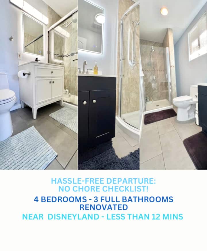 Recently Renovated: 4br/3ba Oasis Near Disneyland - Garden Grove, CA