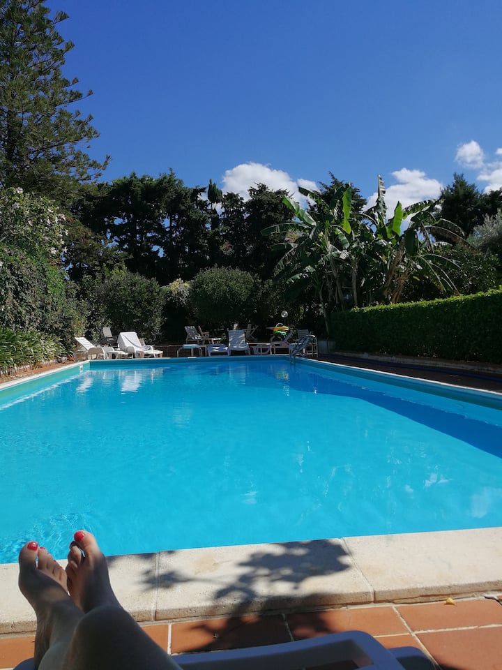 Cottage Avec Piscine Dans Un Grand Jardin - 巴勒莫