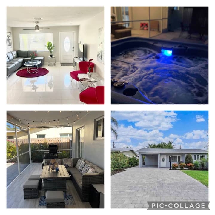 Clean And Modern 2br/2bath Jacuzzi Home, Beautiful Patio, Minutes From The Beach - Wilton Manors, FL
