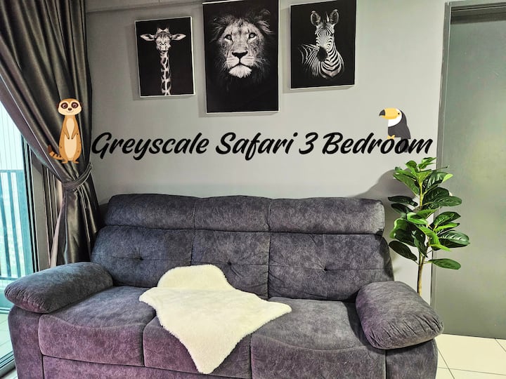 Greyscale Safari 3 Bedroom - 10 Mins To Mid Valley - Kuala Lumpur
