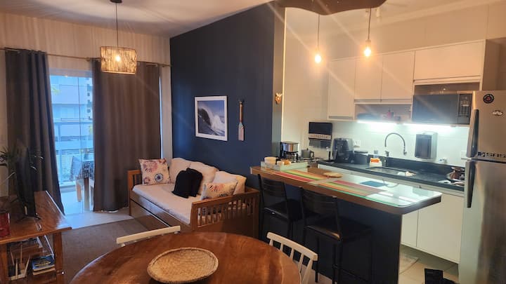 Apto Itaguá 2 Vagas Garagem  A/c  Quartos E Sala - Ubatuba