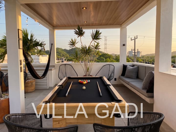 New & Lux, Small Heated Soaking Pool+ Roof Garden - Mexico
