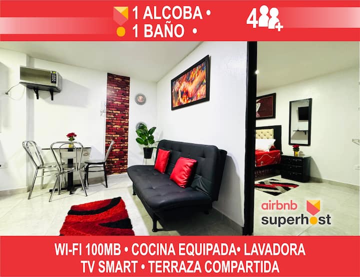 Geranio Comodo: Metro Hospital & Centro • 201b - Medellín