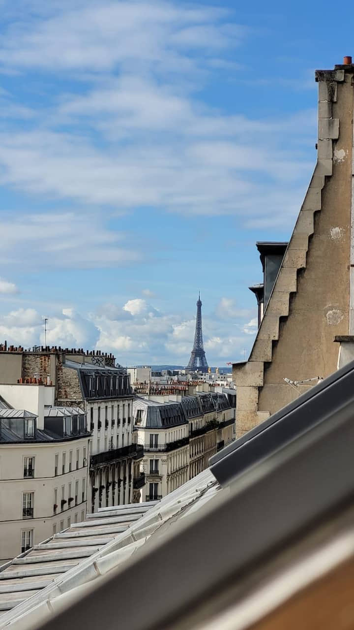 Appart Cosy Avec Vue Tour Eiffel - Paris