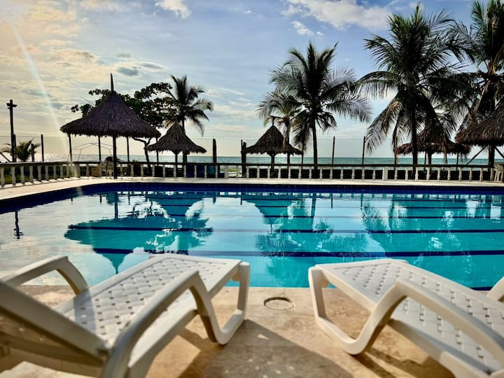 Casa Frente Al Mar, Piscinas, Vóley Playa, 5 Habit - Santiago de Tolú