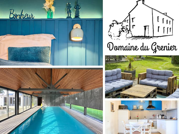 Gites Terrasse Dans Un Domaine Avec Piscine Sauna - Brittany