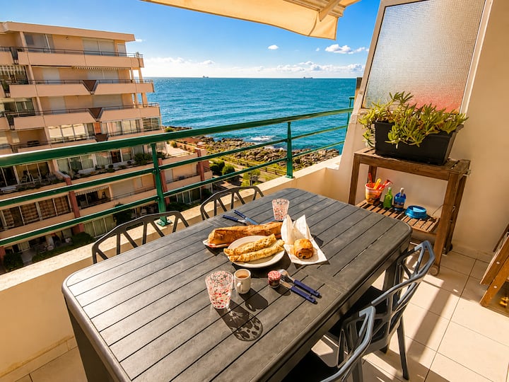 Vue Mer & Accès Plage Dernier éTage Climatisé - Sète