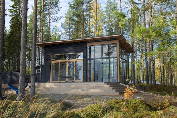 Cottage-vue Sur Lac-salle De Bain Privée-moderne - Pihtipudas
