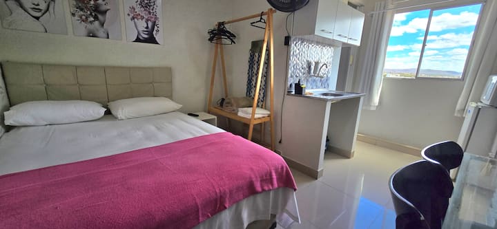 404 Kitnetcentral,c/tv Smart,linda Vista P. Janela - Montes Claros