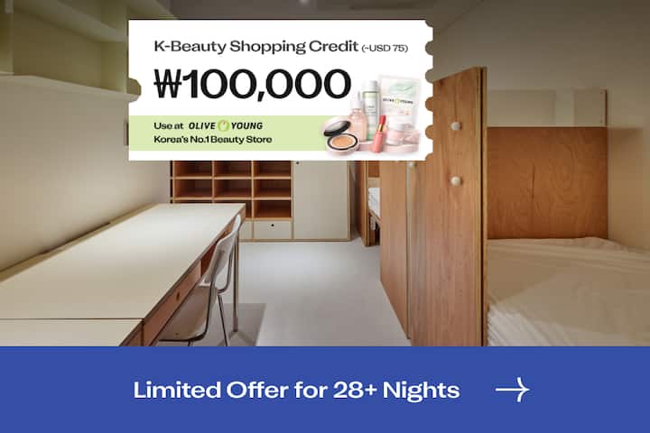 [K-beauty Credit] Deposit-free Co-living For Two - Seoul