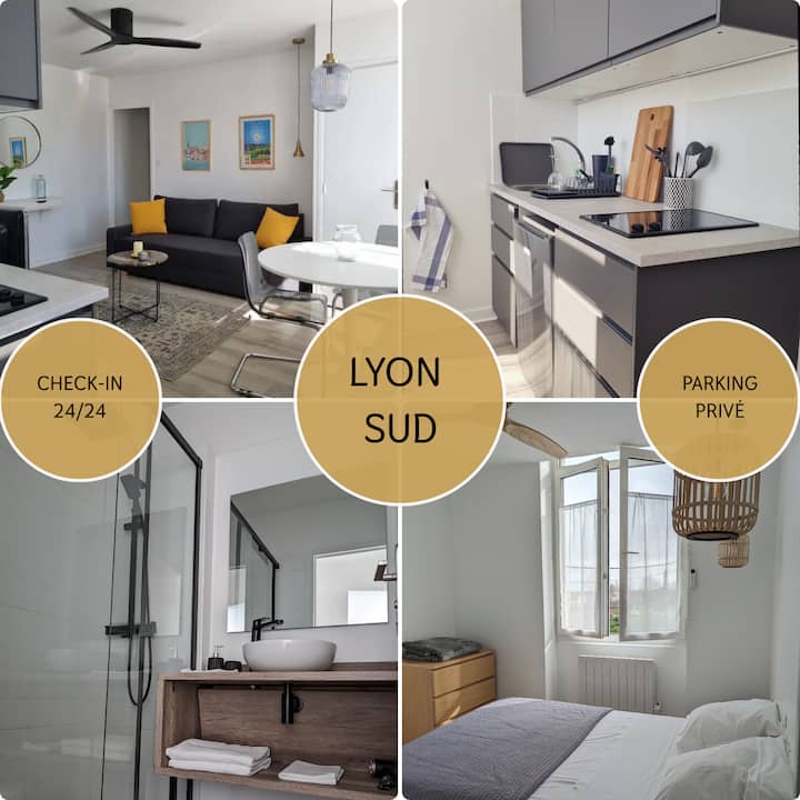 Appartement Lyon Sud - Parking Privé - Saint-Genis-Laval