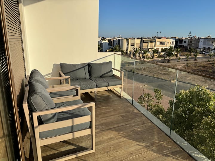 Appartement Cosy Iken Park Belle Terrasse Piscine - Agadir