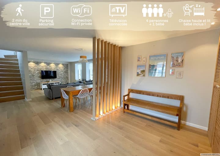 Duplex Proche Centre Ville & Remparts + Parking - Wimereux