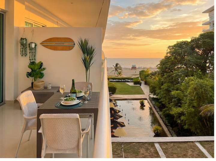 Oceanfront 1br Morros | King Bed | Gym | 550 Mbps - Cartagena