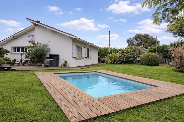 Augusta - Charmante Maison 8p à 5 Mn De L'océan - Mimizan Plage