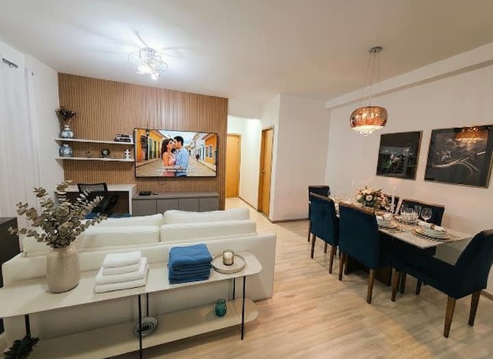 Prox Shop Aurora - | 2 Quartos C/ Ar | Home Office - Londrina