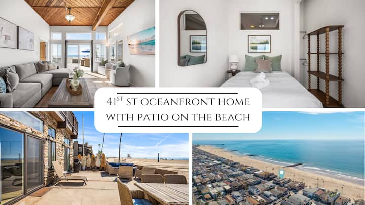 Downstairs Home On 41st W/ Patio On The Beach! - 뉴포트비치