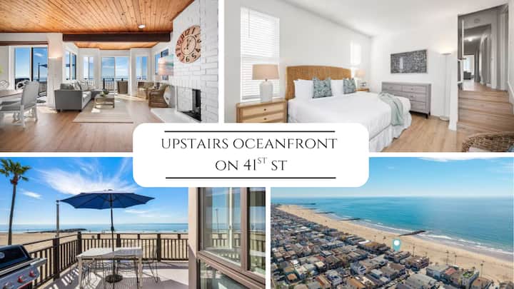 Upper Oceanfront On 41st W/ Balcony On The Beach - Newport Beach, CA