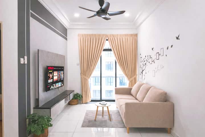 Platino 2010 Netflix 1 Bed, 1 Min To Paradigm Mall - 스쿠다이