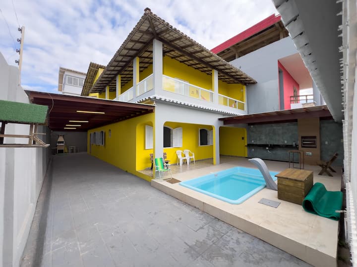Casa Maravilhosa 7 Quartos Beira-mar Em Guarapari - Guarapari