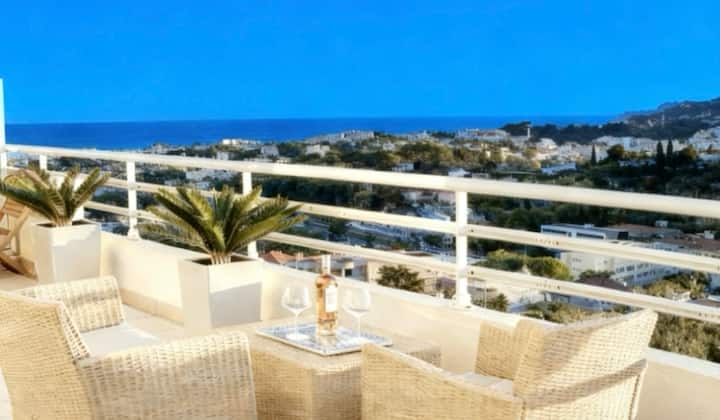 Luxueux Rooftop Avec Vue Panoramique Mer & Colline - Le Cannet
