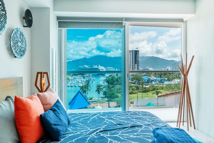 Vista ÚNica A Barcos Y Atardeceres Marina, Pv - Puerto Vallarta