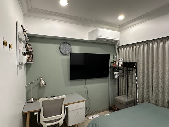 靜。雅房貳。近板橋湳雅夜市 。新北耶誕城。Greenprivateroom - 板橋區