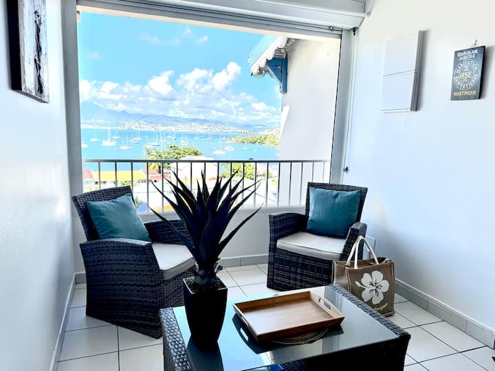 Ti Tché Mwen T2 Magnifique Vue Mer, Proche Plage - Martinique