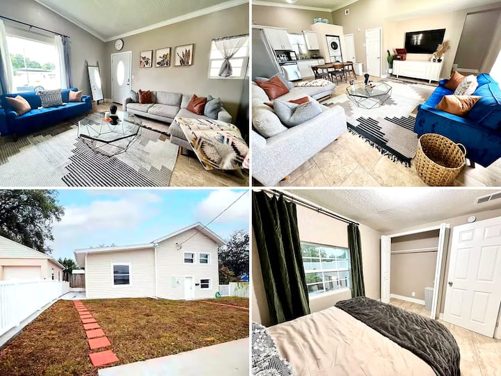 Stylish 3br/2ba Mins From Tpa/dt/stadium *Pets Ok* - Tampa